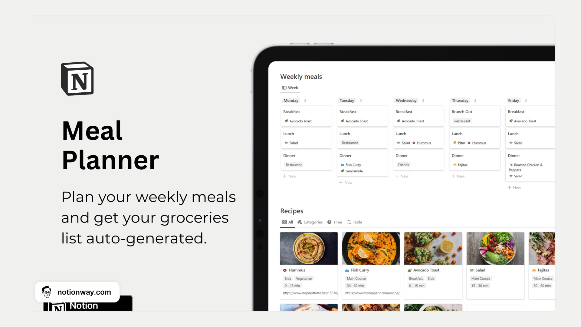 The 16 Best Notion Meal Planner Templates (Free & Paid)